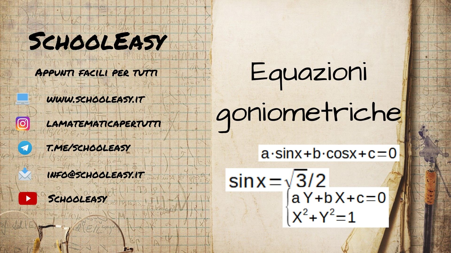 Equazioni goniometriche - SchoolEasy